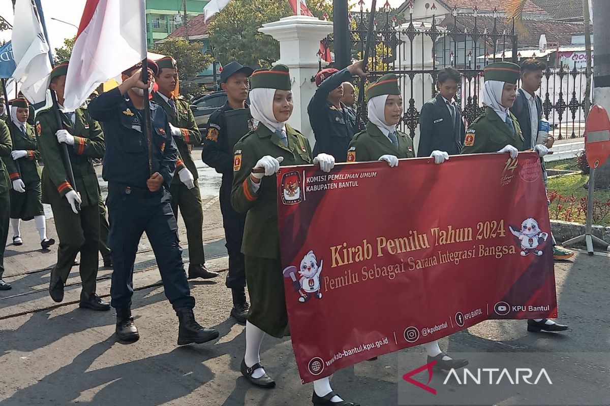 KPU Bantul menyosialisasikan pendidikan pemilih melalui Kirab Pemilu 2024 - ANTARA News ...
