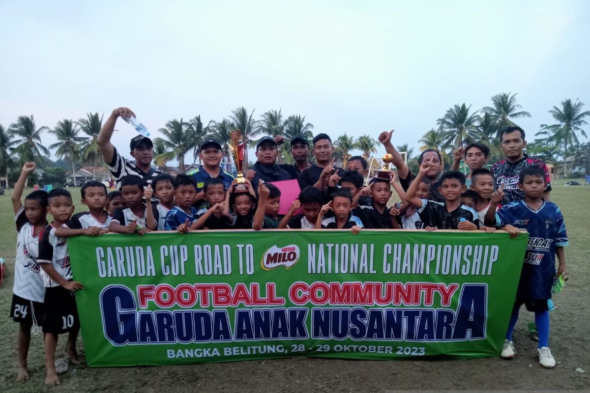 SSB Bencah juarai turnamen Garuda Anak Nusantara Zona Babel - ANTARA News Bangka Belitung