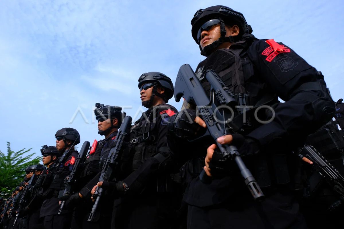 Apel gelar pasukan Operasi Aman Cendekia Kapuas 2023 - ANTARA News Kalimantan Barat