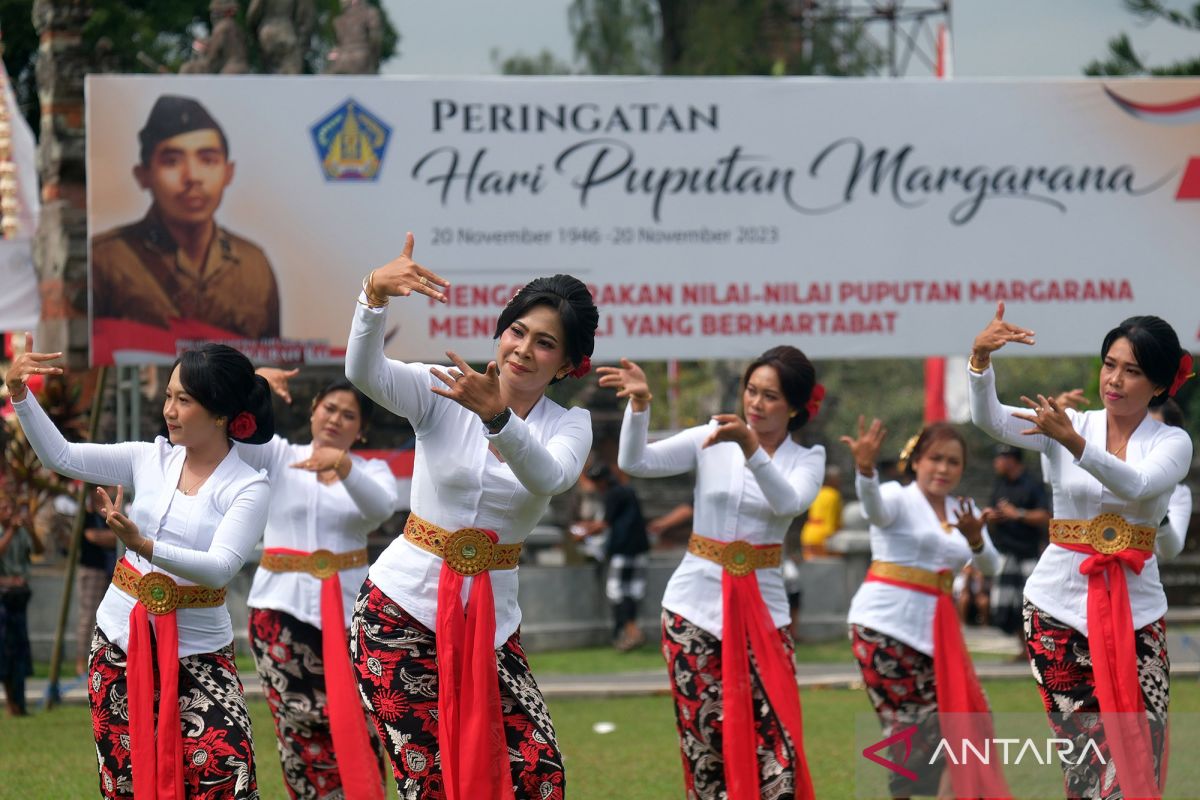 Peringatan 77 Tahun Hari Puputan Margarana di Bali - ANTARA News Bali