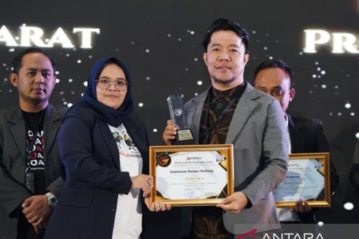 Bawaslu Babel raih tiga penghargaan kehumasan terbaik - ANTARA News Bangka Belitung