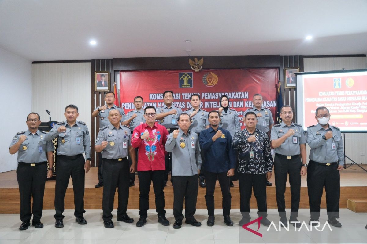 Kemenkumham Babel gelar konsultasi teknis intelijen pemasyarakatan - ANTARA News Bangka Belitung