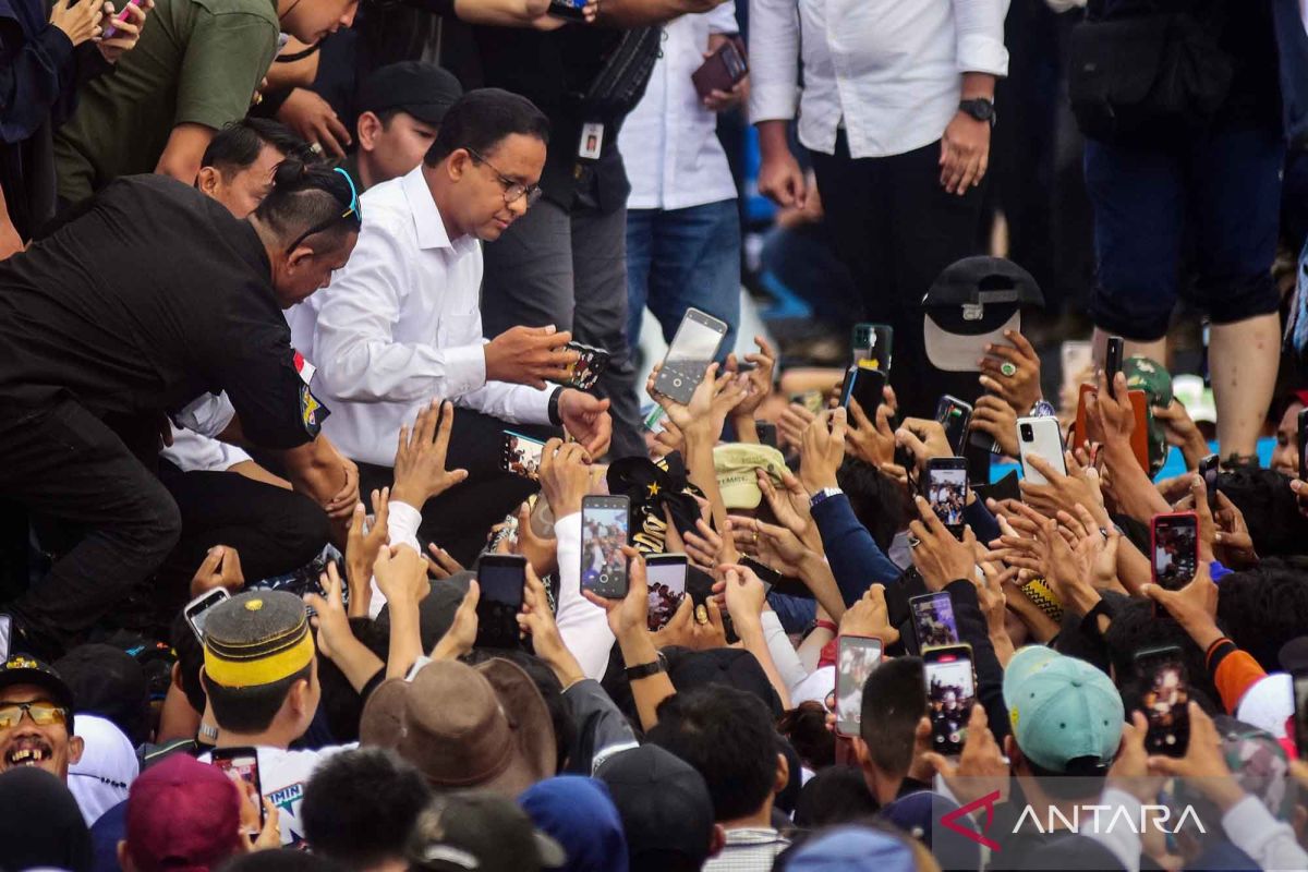 Capres Anis hadiri kampanye akbar Nasdem di Pare Pare - ANTARA News