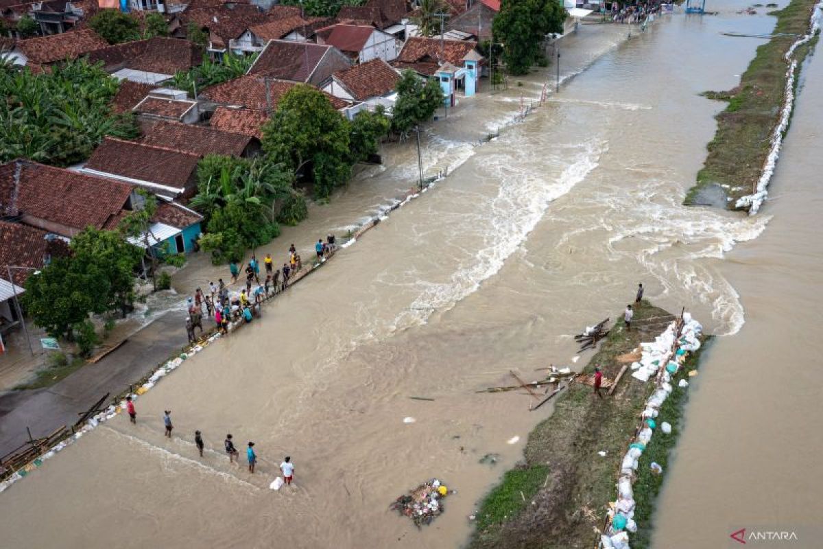 Gotong royong atasi tanggul jebol di Demak - ANTARA News