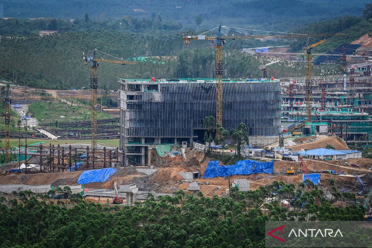 Progres pembangunan istana presiden di IKN - ANTARA News Bali Progres pembangunan istana presiden di IKN - ANTARA News Bali