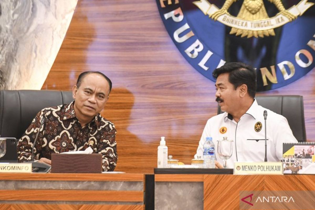 Begini suasana rapat perdana satgas judi online yang dipimpin Menko Polhukam - ANTARA News