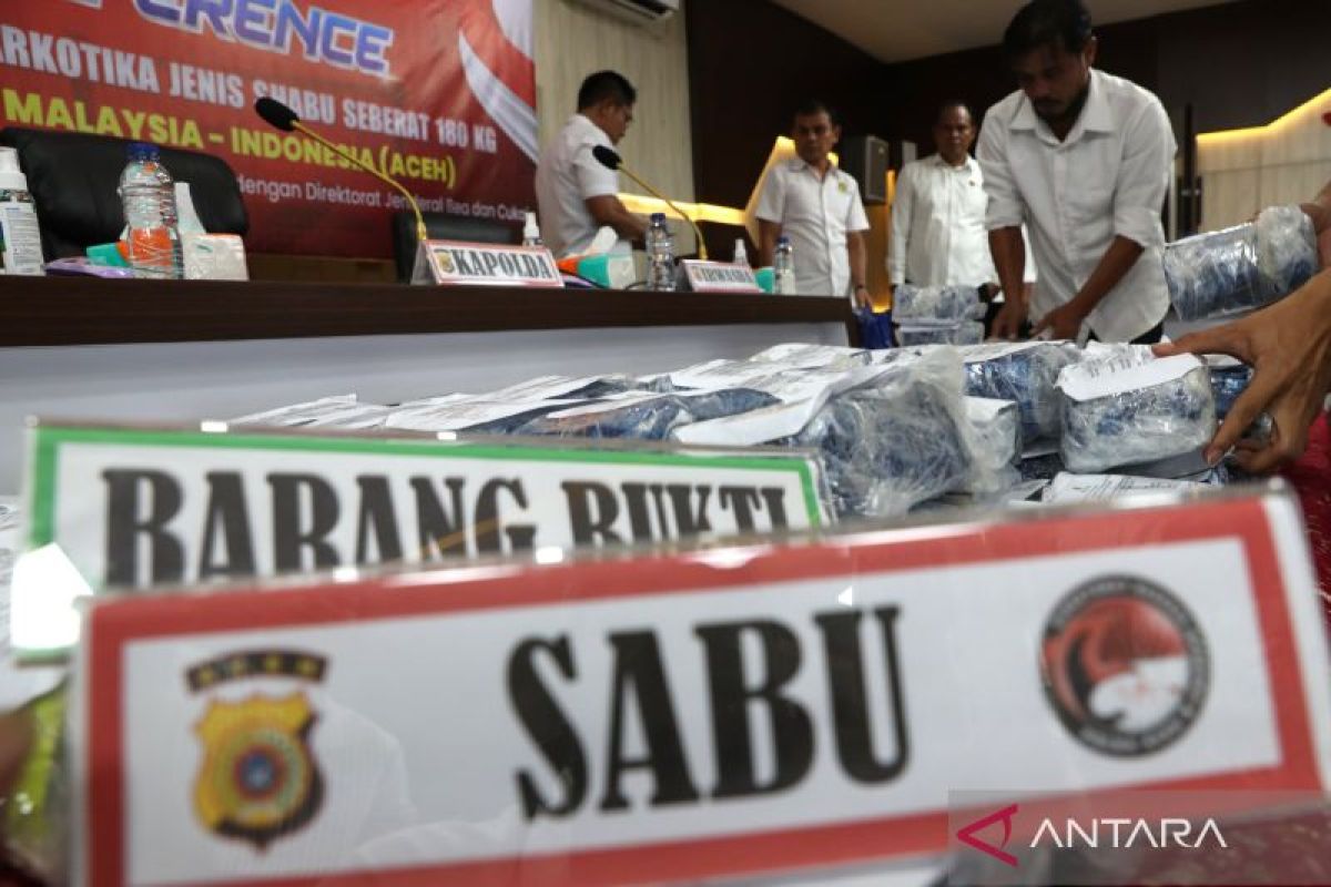 Pengungkapan 180 kg sabu jaringan Internasional - ANTARA News