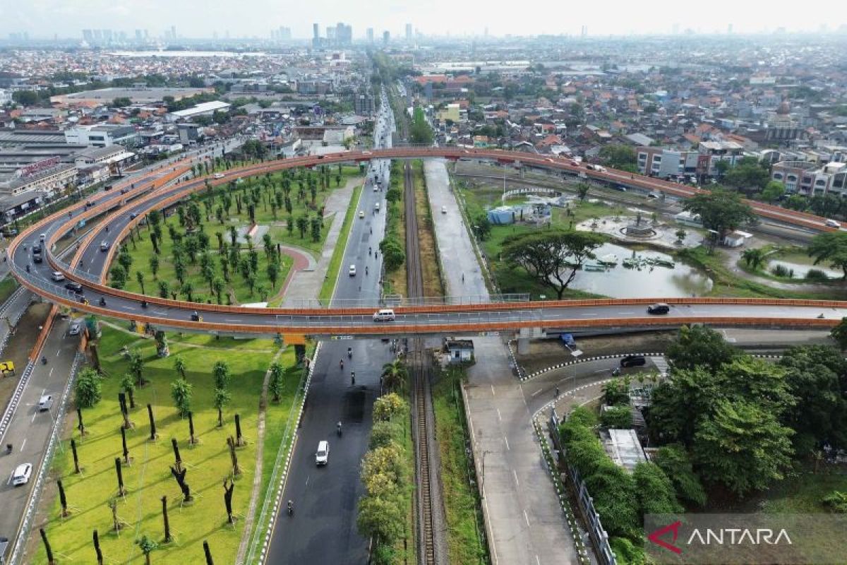 Begini penampakan jalan layang Juanda Sidoarjo dari udara - ANTARA News