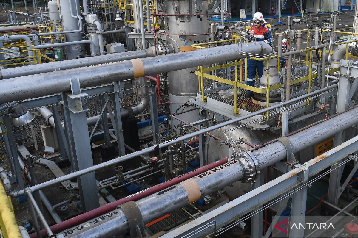 Produksi gas di SPG Pakugajah Sumsel - ANTARA News