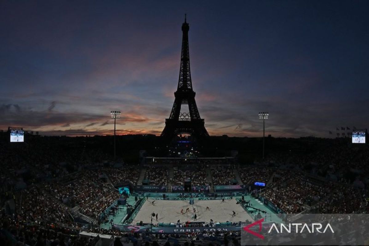 Olimpiade Paris 2024 : Venue voli pantai di kawasan Menara Eiffel - ANTARA News