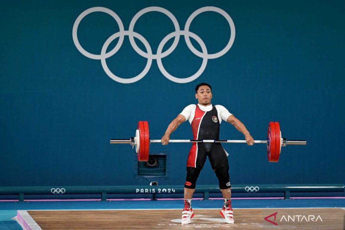 Aksi lifter Eko Yuli Irawan di Olimpiade Paris 2024 - ANTARA News