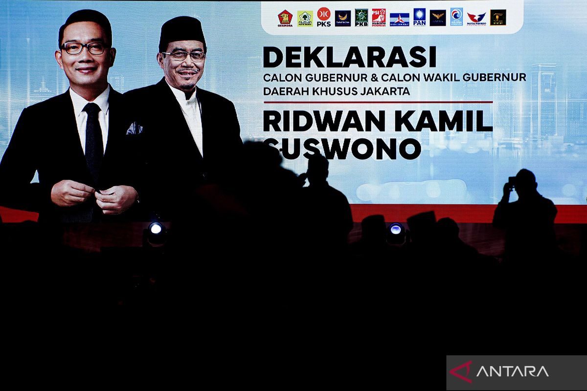 Ridwan Kamil-Suswono deklarasi maju Pilkada DKI Jakarta - ANTARA News