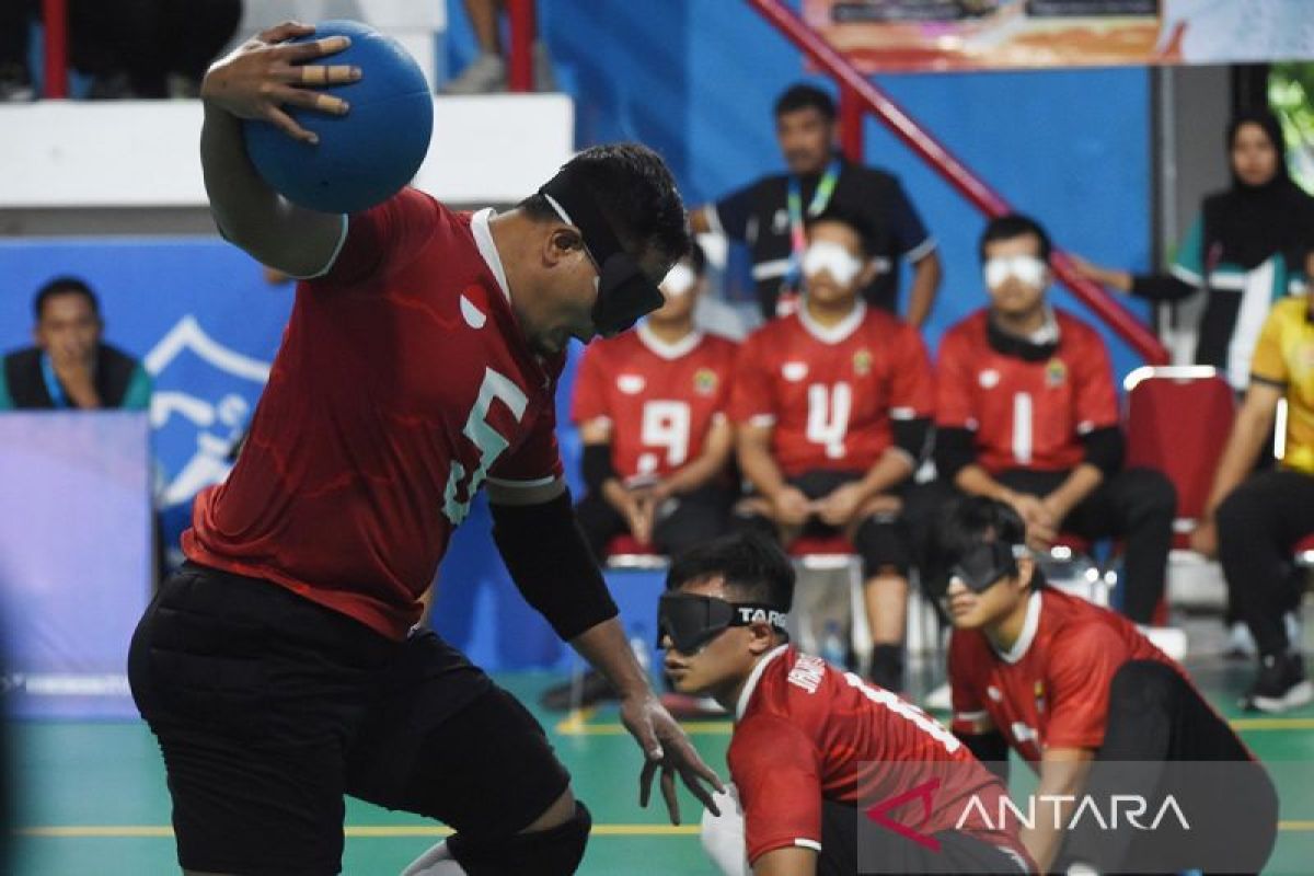 Jateng raih medali emas goalball putra pada Peparnas XVII Solo 2024 - ANTARA News