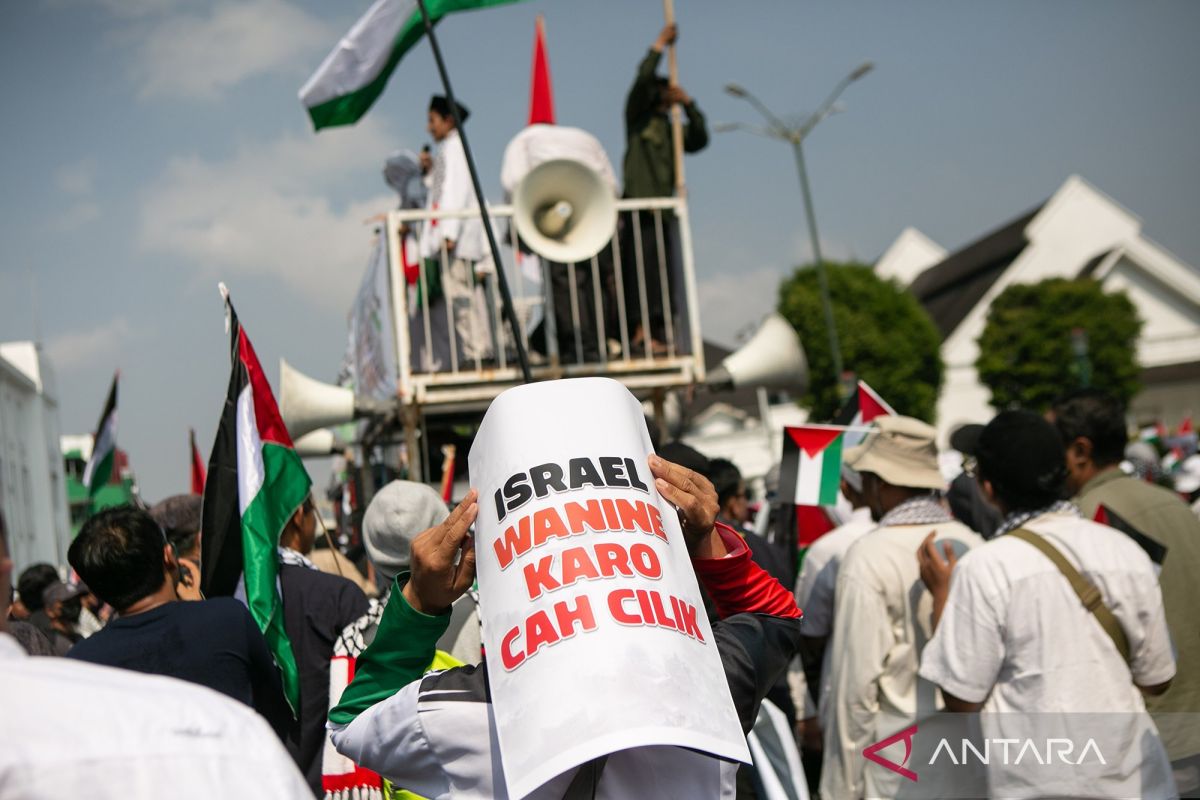 Aksi mendukung perjuangan rakyat Palestina - ANTARA News