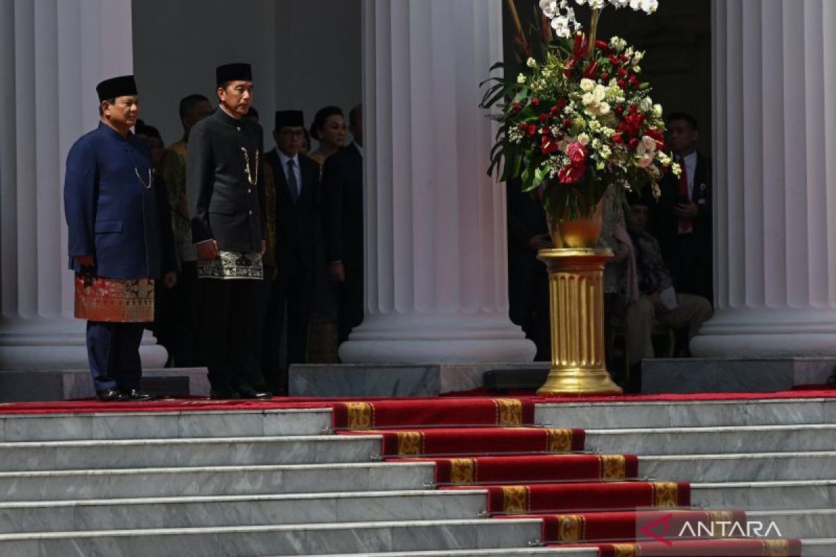 Upacara pisah sambut presiden di Istana Merdeka - ANTARA News