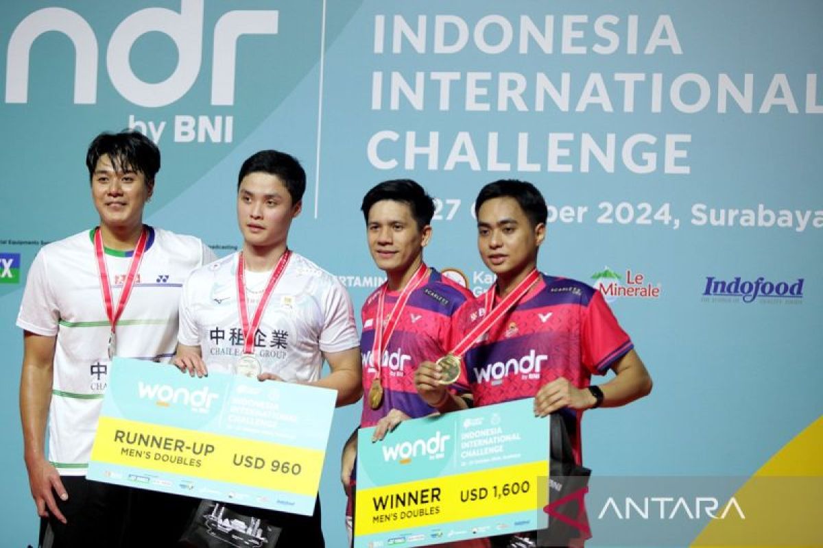 Ganda putra Indonesia juara Indonesia International Challenge 2024 - ANTARA News