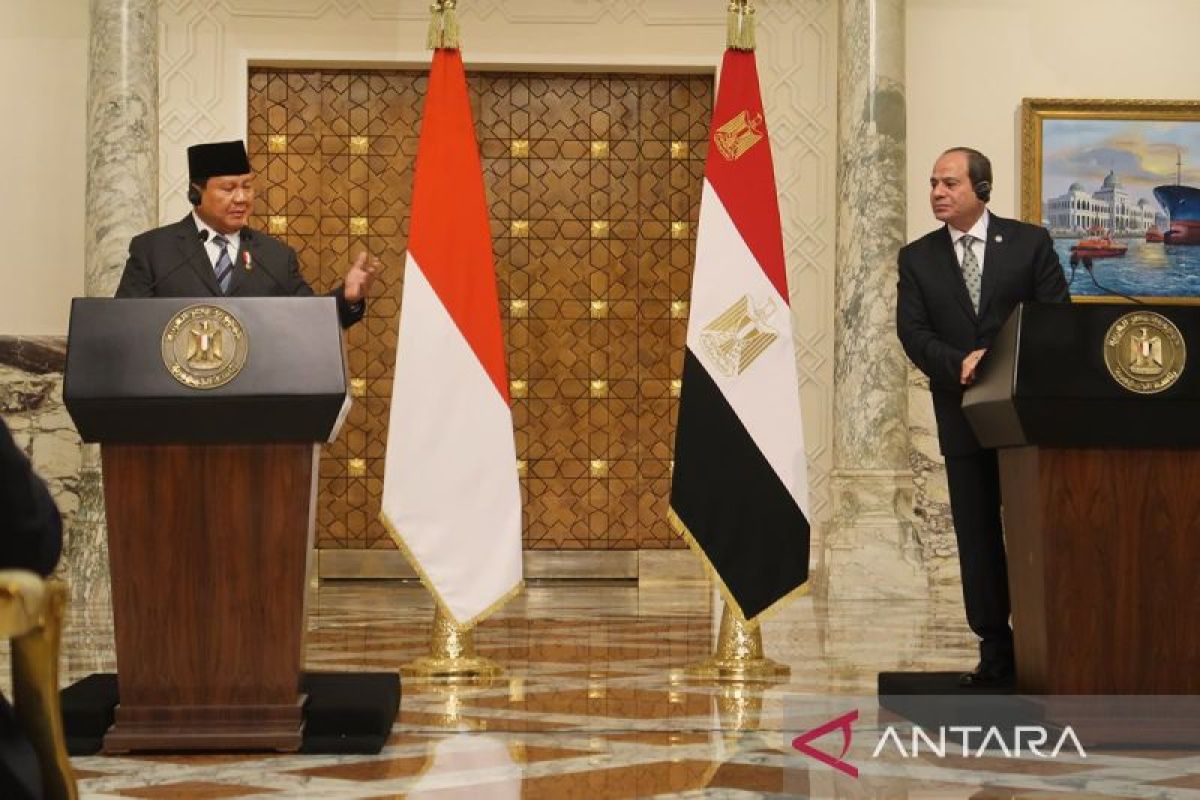 Prabowo apresiasi Mesir jadi hub pengiriman bantuan RI ke Palestina - ANTARA News