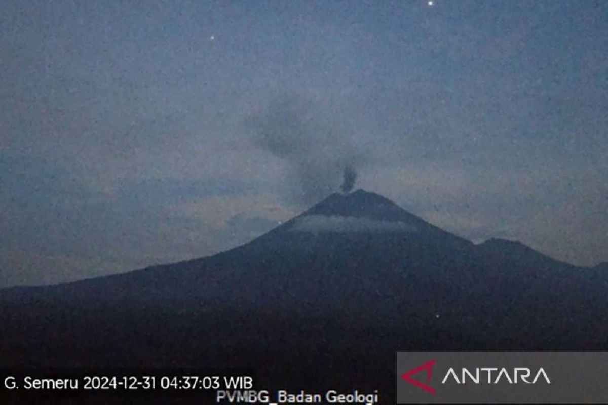 Gunung Semeru erupsi 10 kali di awal tahun 2025 - ANTARA News