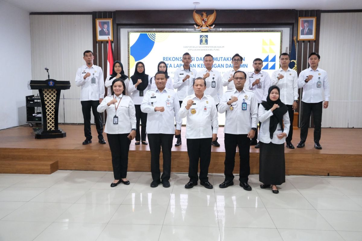 Kemenkum Babel gelar rekonsiliasi dan pemutakhiran data keuangan BMN - ANTARA News Bangka Belitung