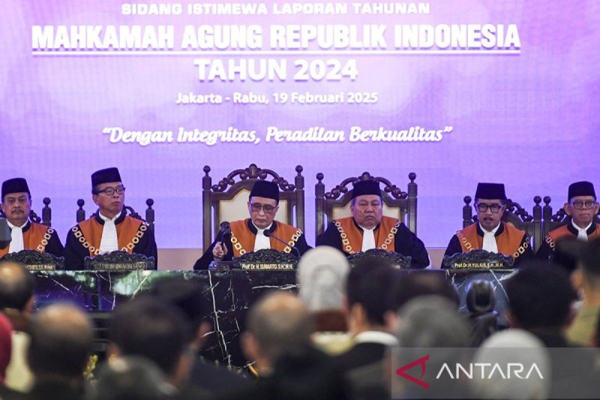 Sidang istimewa laporan tahunan MA memutus 30.908 perkara sepanjang tahun 2024 - ANTARA News