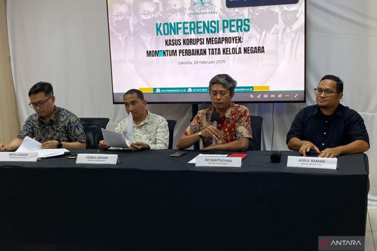 Lakpesdam PBNU minta RUU Perampasan Aset segera disahkan - ANTARA News