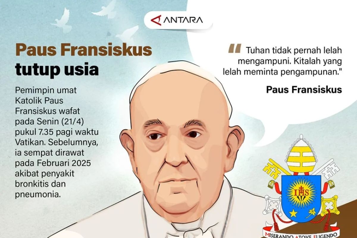 Paus Fransiskus tutup usia - ANTARA News Bangka Belitung