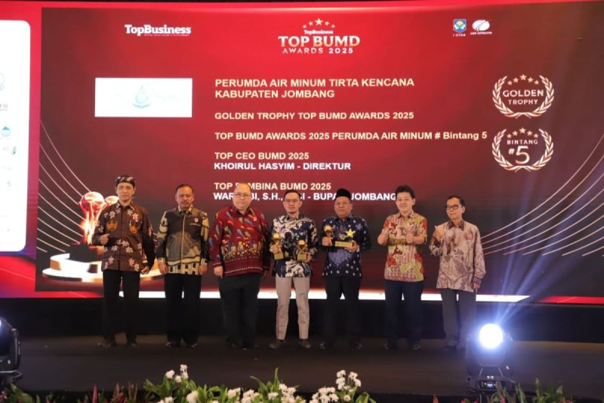 Bupati Jombang raih TOP pembina BUMD 2025 - ANTARA News Jawa Timur