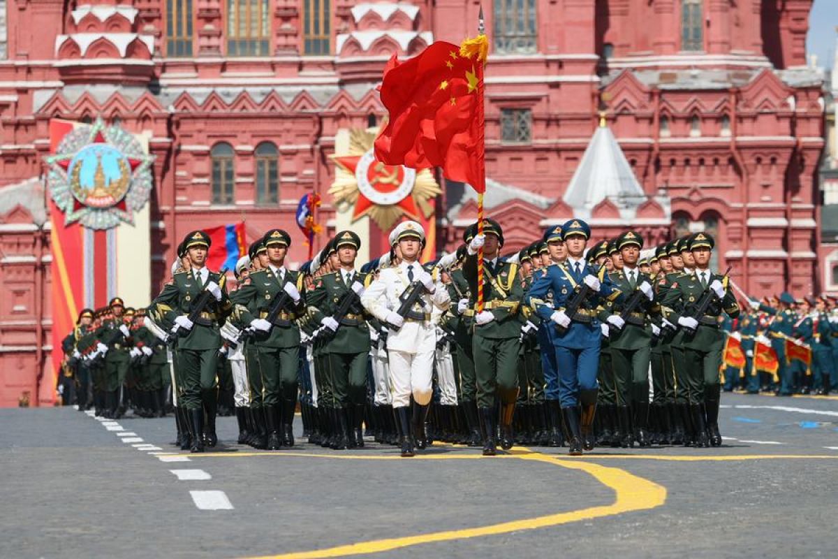 PLA China turut berpartisipasi dalam rarade hari kemenangan di Rusia ...