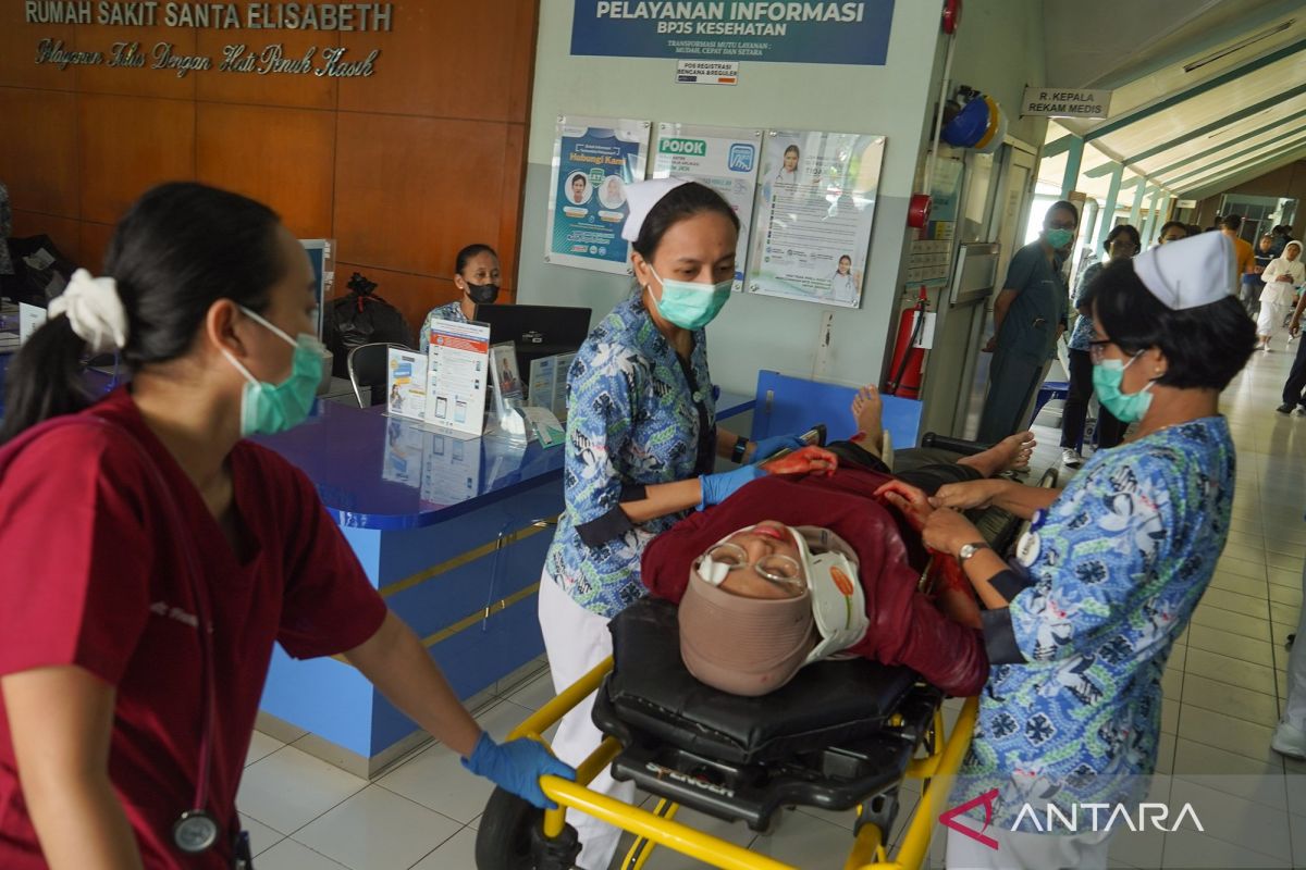 Simulasi gempa Megathrust di Bantul, petugas kesehatan lakukan ...