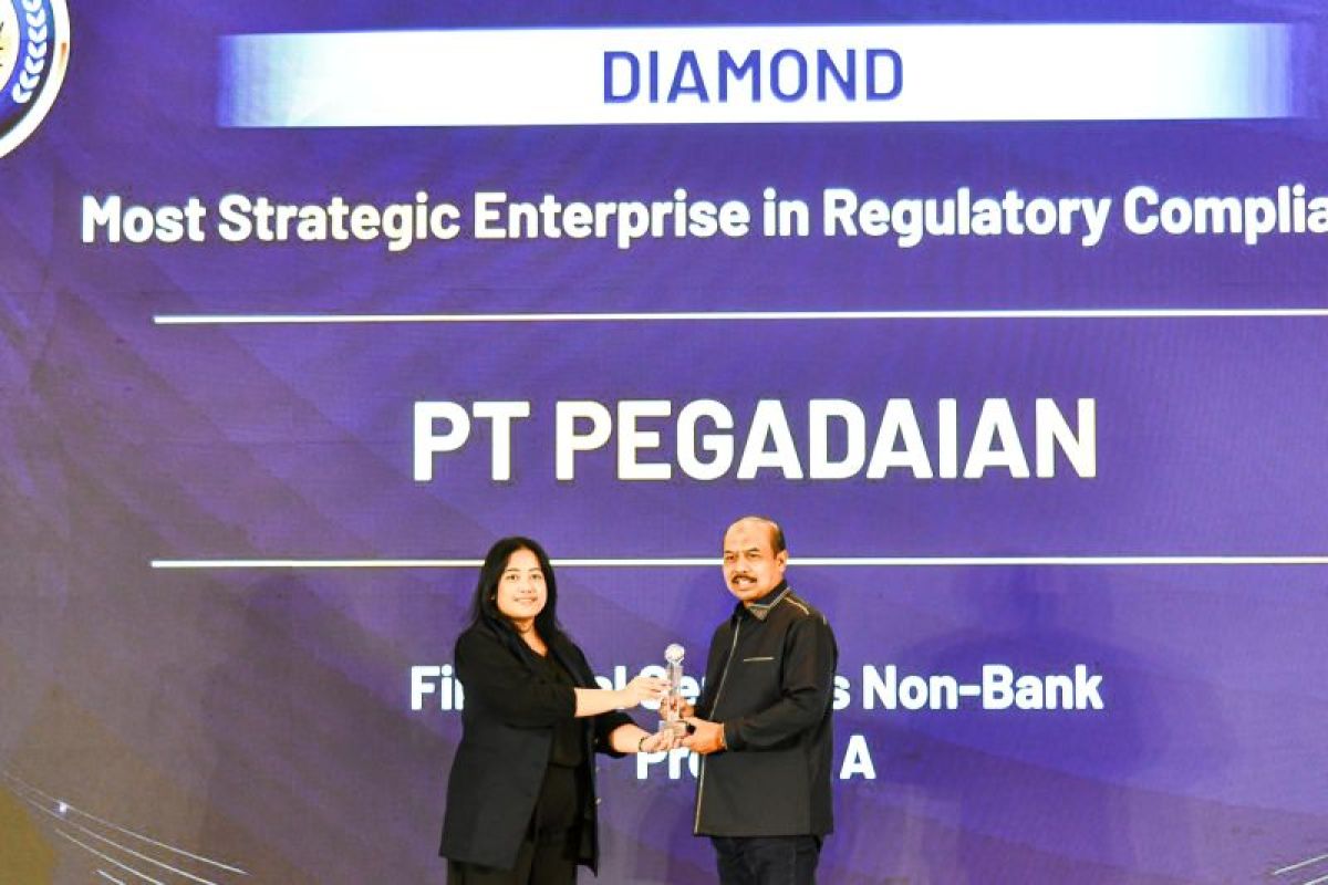 Pegadaian raih penghargaan di ajang Indonesia Regulatory Compliance Awards 2025 - ANTARA News