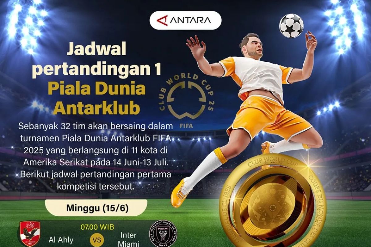 Jadwal pertandingan pertama Piala Dunia Antarklub 2025 - ANTARA News Bangka Belitung