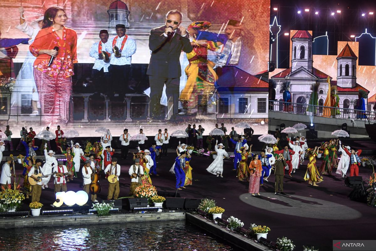 Kemeriahan malam puncak HUT ke-498 Jakarta - ANTARA News