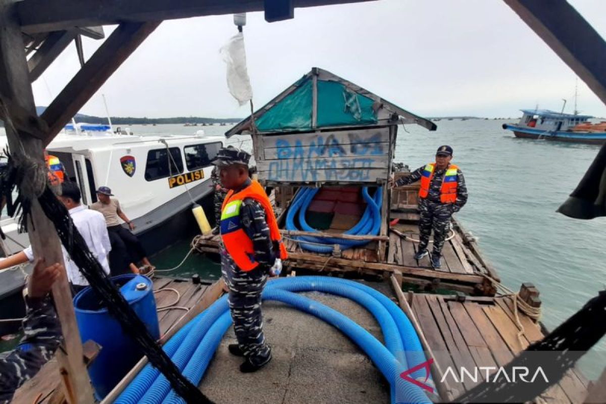 Polres Bangka Barat tangkap 13 ponton tambang liar bijih timah - ANTARA News Bangka Belitung