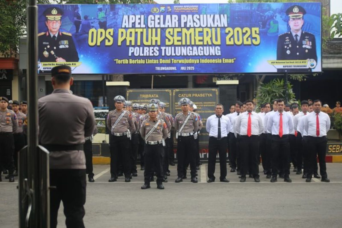 Polres Tulungagung terapkan pola humanis Operasi Patuh Semeru 2025 - ANTARA News Jawa Timur