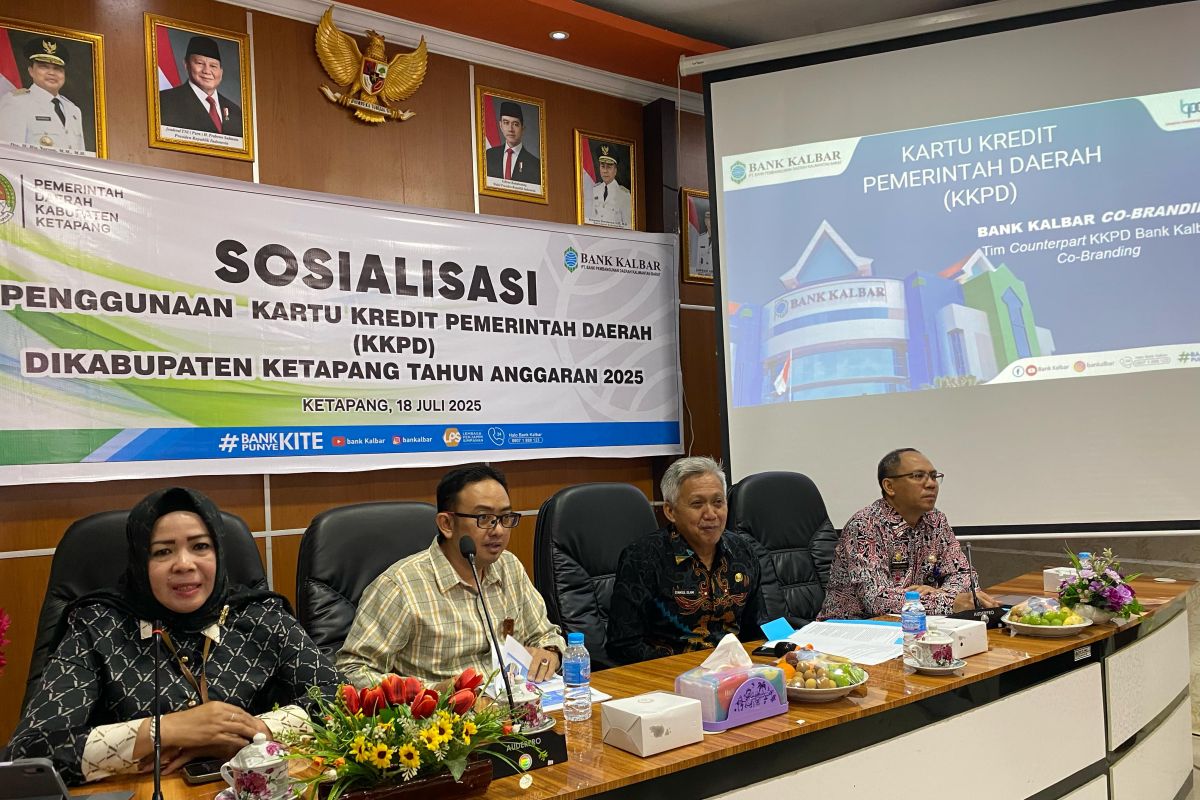 Pemkab Ketapang gunakan kartu kredit pemda, Bank Kalbar siap kawal ...