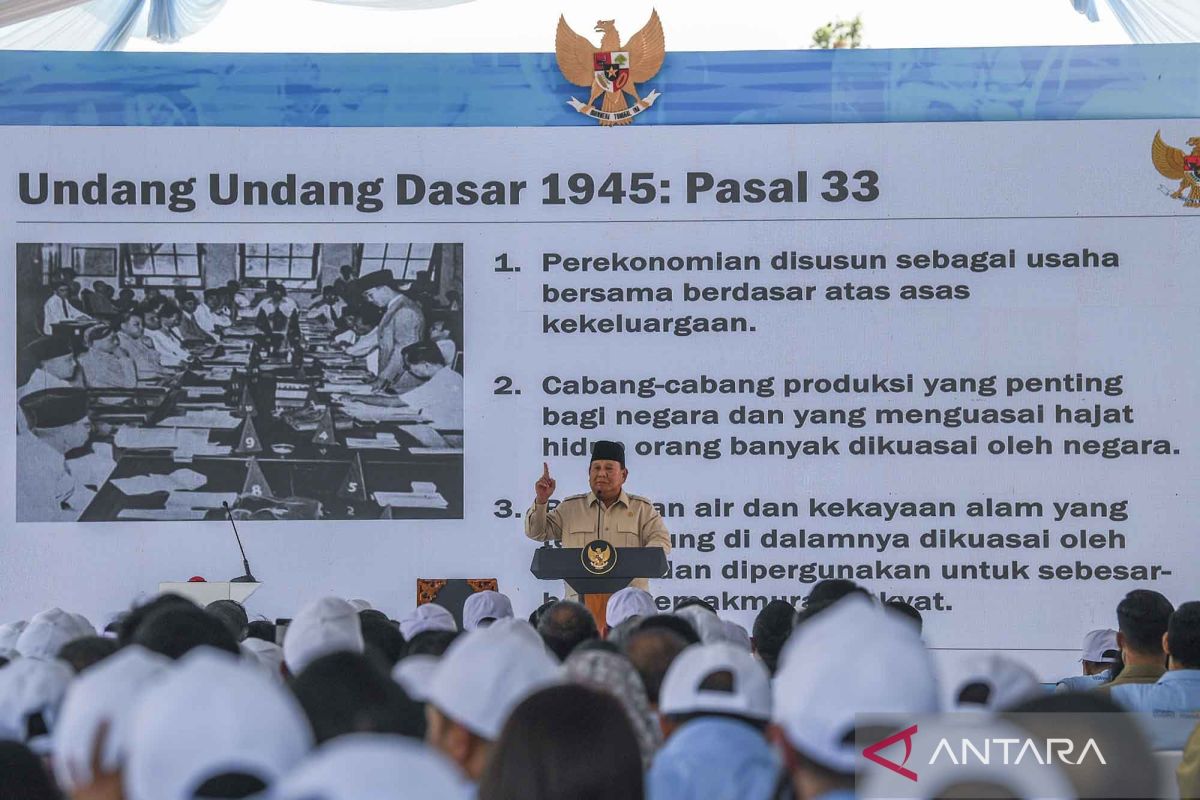 Presiden Prabowo Subianto luncurkan kelembagaan 80.000 Koperasi Merah Putih - ANTARA News