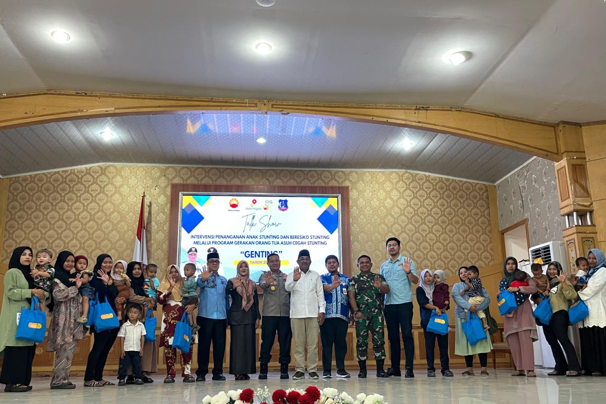 Terima Bantuan Nutrisi Atasi Stunting dari SKK Migas PetroChina, Pemkab dan Masyarakat Tanjab ...