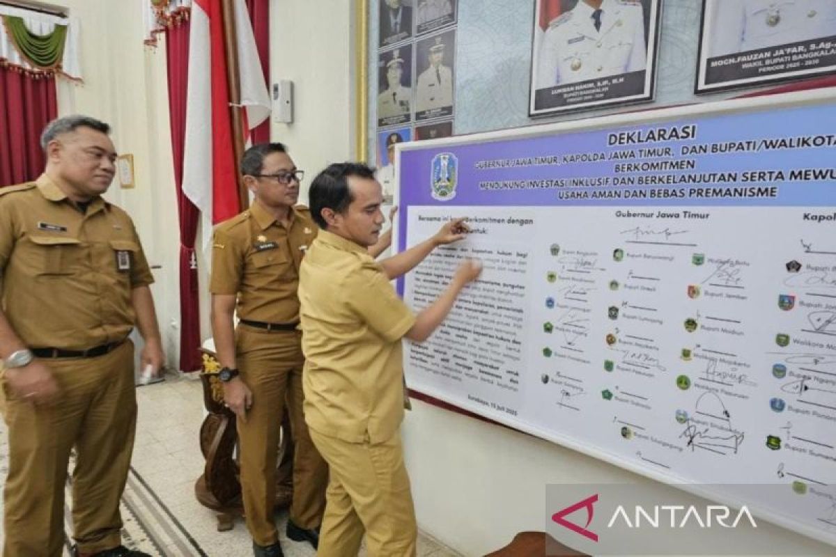Bangkalan perkuat sinergi dengan TNI-Polri jamin keamanan investasi - ANTARA News Jawa Timur