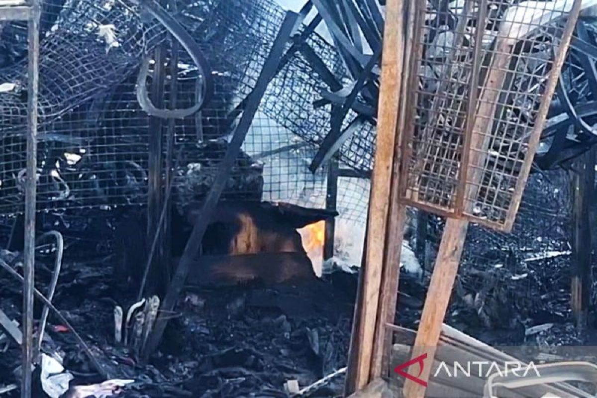 Selasa pagi, masih ada api kecil di Pasar Taman Puring - ANTARA News