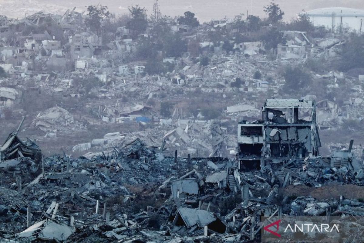 Kota Gaza hancur lebur akibat serangan Israel, begini kondisinya ...