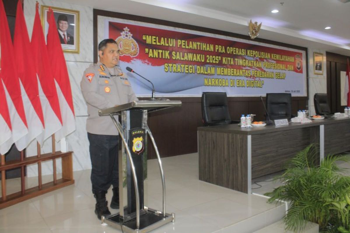 Polda Maluku siapkan Operasi Anti Narkotika Salawaku 2025 - ANTARA News Ambon, Maluku
