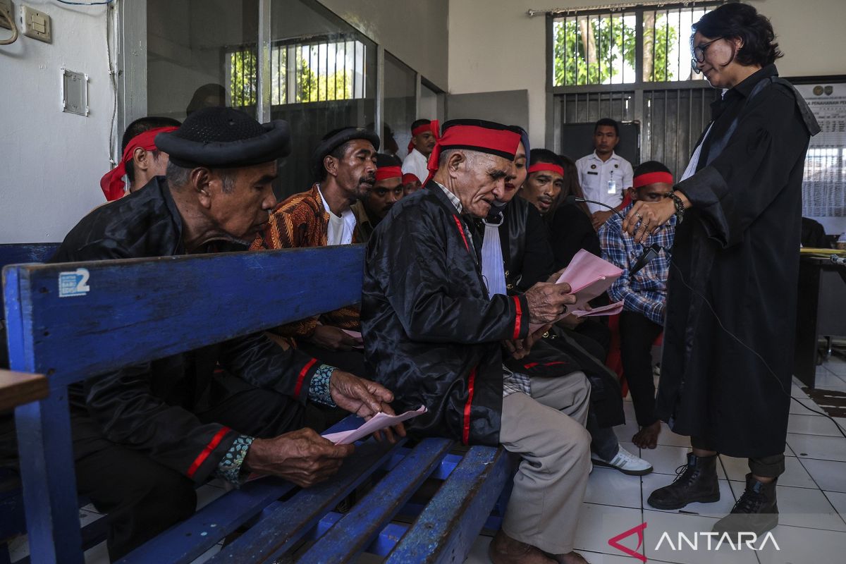11 warga adat Maba Sangaji yang tolak aktivitas tambang jalani sidang ...