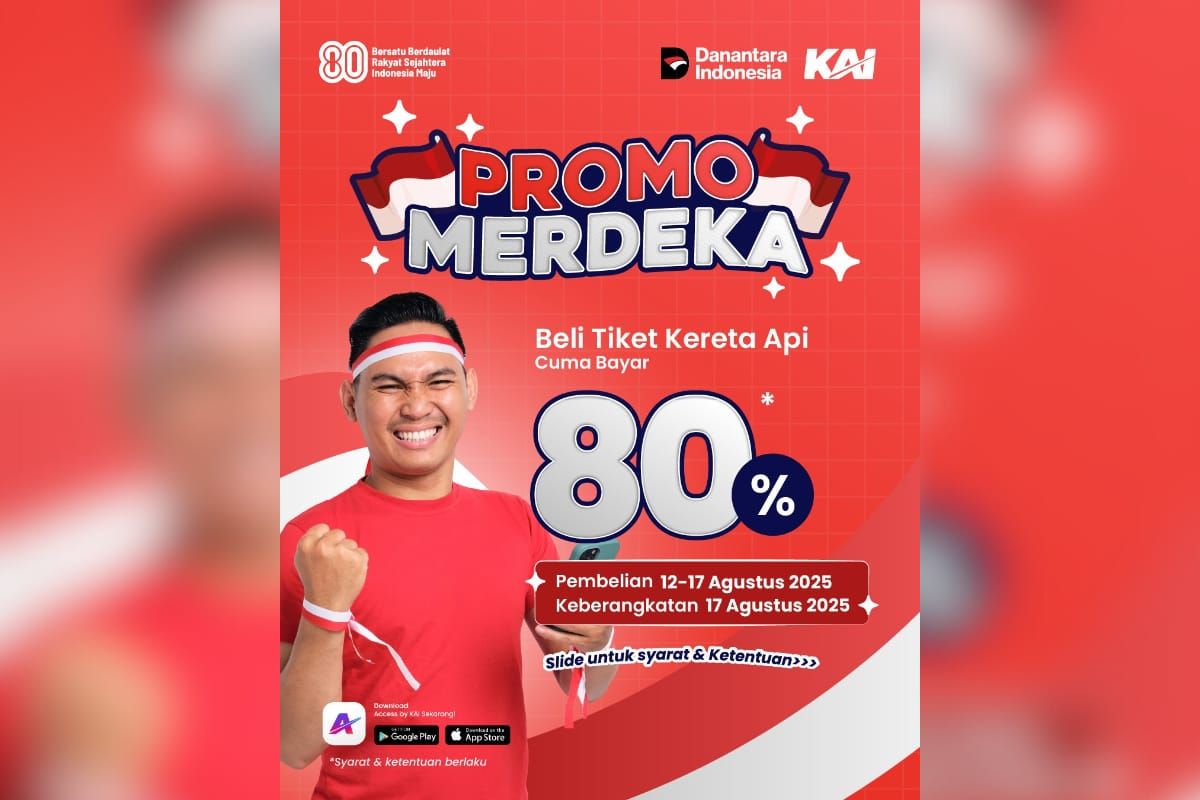 "Promo Merdeka KAI 17 Agustus: Cuma Bayar 80% Harga Tiket, Rayakan ...