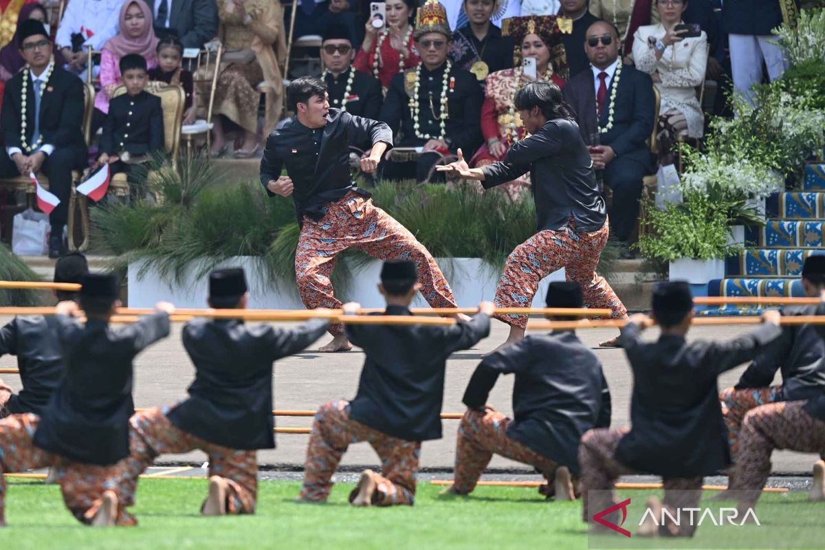 Kemeriahan pada peringatan Detik-detik Proklamasi di Istana Merdeka ...