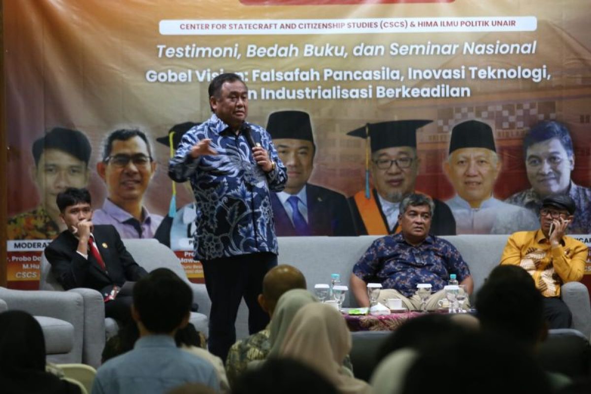 Rachmat Gobel bicara teknologi dan industrialisasi berlandaskan Pancasila - ANTARA News Jawa Timur