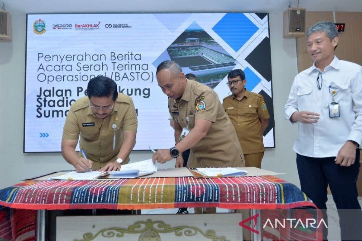 Jalan pendukung Stadion Utama Sumatera Utara diserahkan ke pemprov - ANTARA News Sumatera Utara