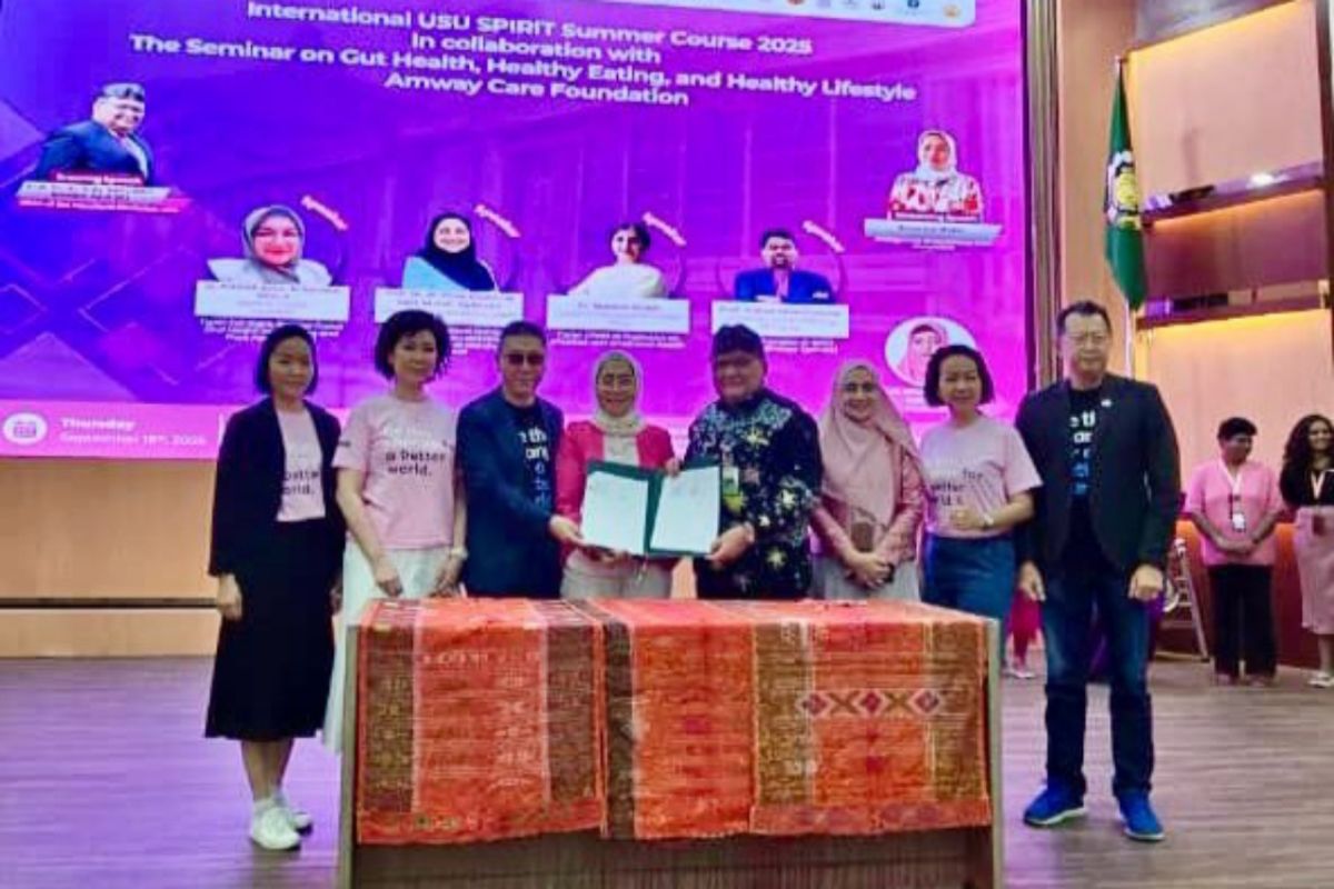 Amway Indonesia perkuat komitmen hidup sehat lewat edukasi kesehatan usus di USU SPIRIT Summer ...