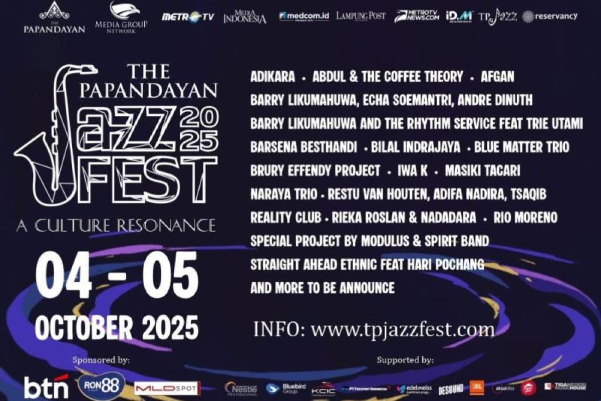 Papandayan Jazz Fest 2025 siap meriahkan Bandung awal Oktober - ANTARA ...