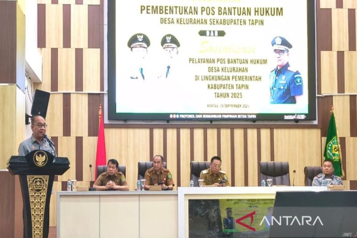 Sinergi Kemenkum dan Tapin bangun Posbankum di 126 desa - ANTARA News Kalimantan Selatan