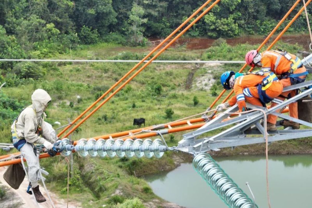 PLN Babel ganti isolator transmisi SUTT 150 kV jalur Mentok jelang Hari ...